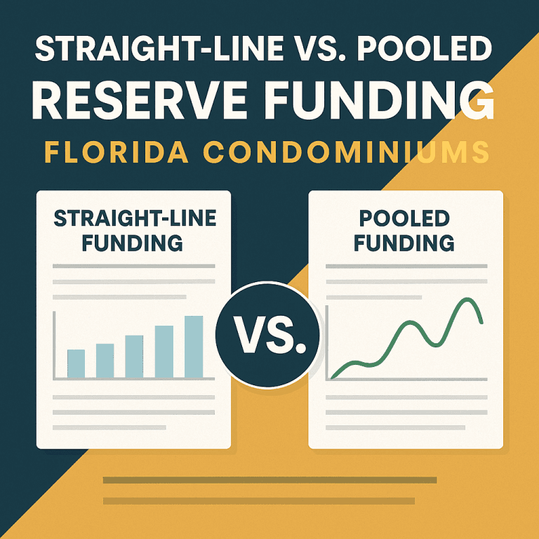 Straight-Line vs. Pooled Reserve Funding (2025) – Florida Condo Guide